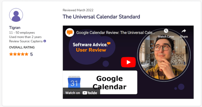 Google Calendar Review: Features, Pricing, & Alternatives